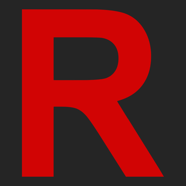 Team Rocket Logo Black White