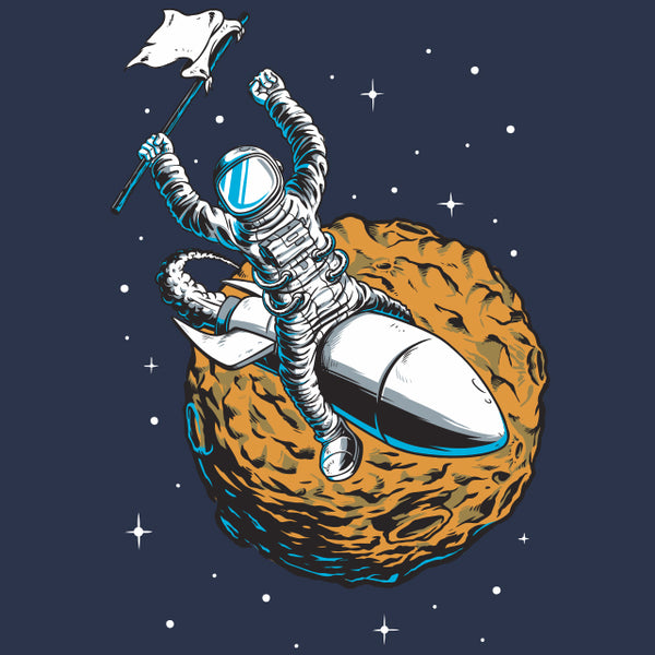 Rocket Rider T-shirt Tees Funny - Space - T-shirt – Textual Tees