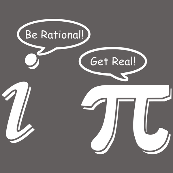 Be Rational Get Real T-shirt Tees Funny - Geek Nerd - Graphic - Math ...