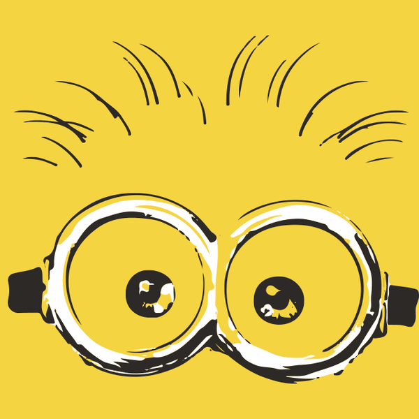 Minion Eyes T-shirt Tees Cartoons - Costume - Funny - Graphic ...